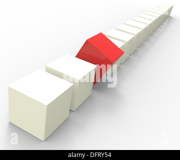 Standing Out Meaning Different Distinction Or Outsider Stock Photo - Alamy