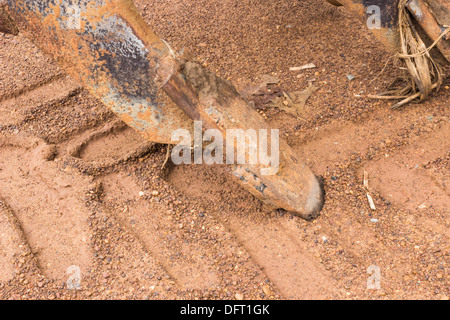 Ripper of tracks sugarcane harvester Stock Photo - Alamy
