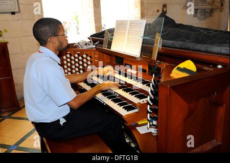 African American Organist St. James Anglican Church Bridgetown Stock ...