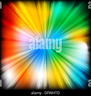 Bright multi coloured beams - eps 10 Stock Photo - Alamy