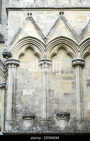 Empty statue positions at Salisbury Cathedral UK Stock Photo - Alamy