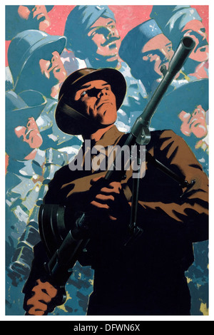 Vintage Wartime poster Stock Photo - Alamy