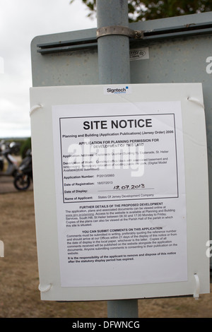 Site Notice Planning And Building Application Publications Jersey Order ...