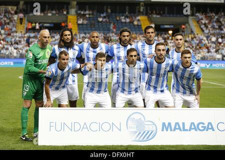 Malaga team group line-up, AUGUST 11, 2012 - Football / Soccer : Malaga ...