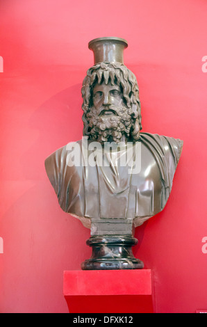 Roman statue of God Serapis. 2nd century AD. Marble. Probably, small ...