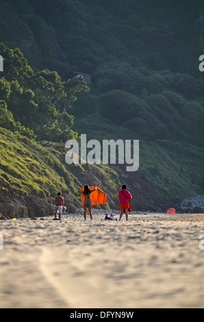 Sunset in Vega Beach (Playa de Vega), Ribadesella, Asturias Stock Photo ...