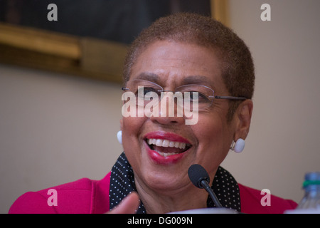 Del. Eleanor Holmes Norton (D-D.C.) is seen on a screen as she speaks ...