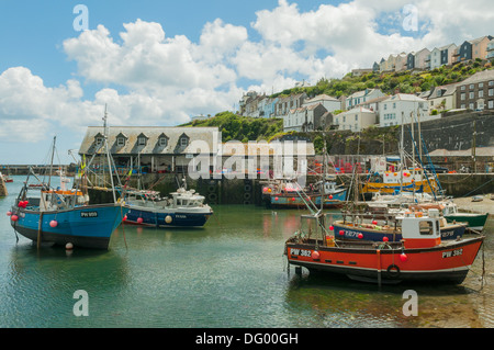 Harbour-side view at Mevagissey, Cornwall, SW UK Stock Photo - Alamy