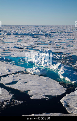 Light pack ice above the 80th parallel, Norwegian Arctic Stock Photo ...