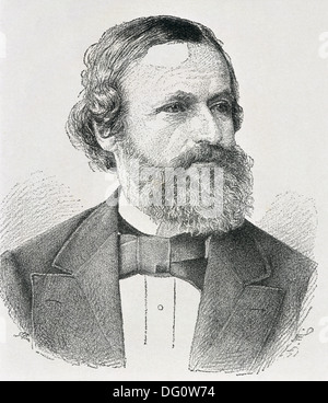 Portrait of Gustav Kirchhoff (1824-1887) a German physicist. Dated ...