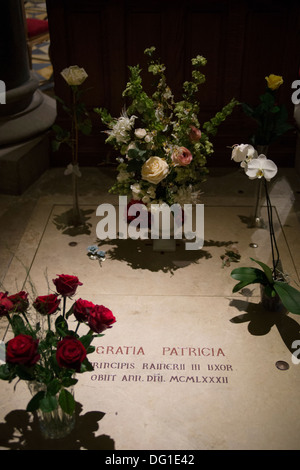 The grave of Grace Kelly ( Princess Grace of Monaco ); St. Nicholas ...