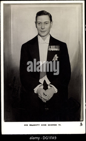 His Majesty King George VI. of England. in aviator's uniform. January ...