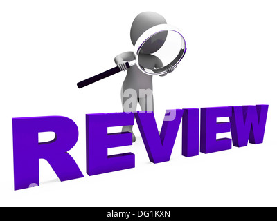 Review Character Showing Assess Reviewing Evaluate And Reviews Stock ...