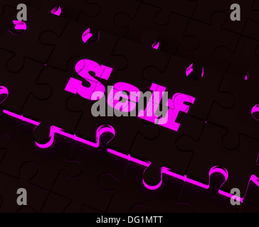 Self Puzzle Showing Me My Yourself Or Myself Stock Photo - Alamy