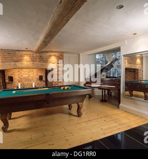 The pool table in the Games Room at Graceland the home of Elvis Presley ...