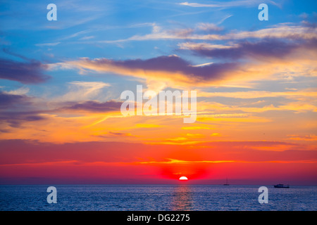 Background with the magic of the sky and clouds at dawn, sunrise Stock ...