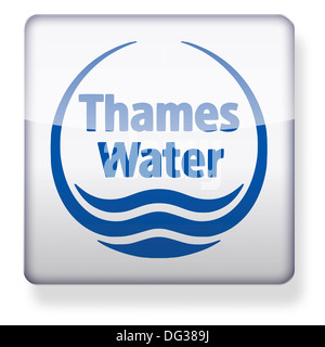 Thames Water logo as an app icon. Clipping path included Stock Photo ...