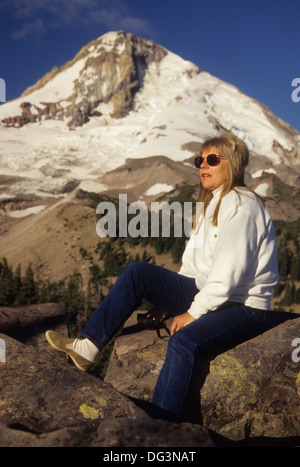 Mt Hood from Cloud Cap, Mt Hood National Forest, Oregon Stock Photo - Alamy