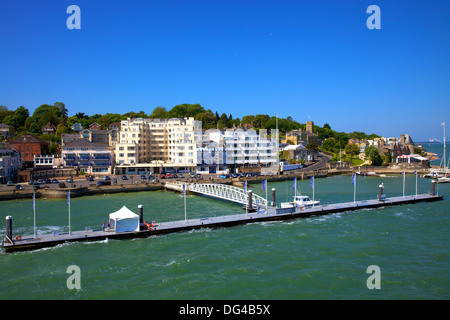 Cowes from the sea, Cowes, Isle of Wight, England, United Kingdom ...