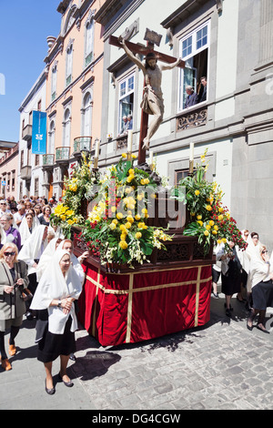 Easter procession Semana Santa, Vegueta old town, Las Palmas, Gran ...