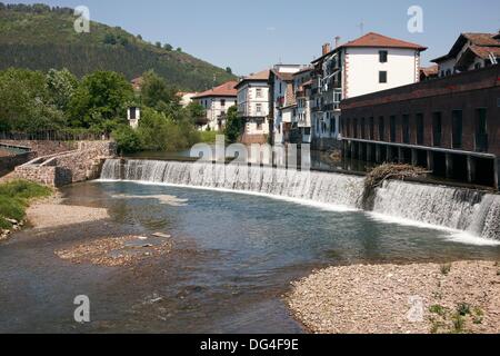 Baztan river Elizondo Baztan valley Navarre Spain Stock Photo: 10158413 ...