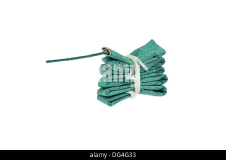 Jumping Cracker isolated on white Background Stock Photo - Alamy