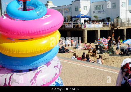 The seafront and pier at Clacton-on-Sea in Essex Stock Photo: 61583987 ...