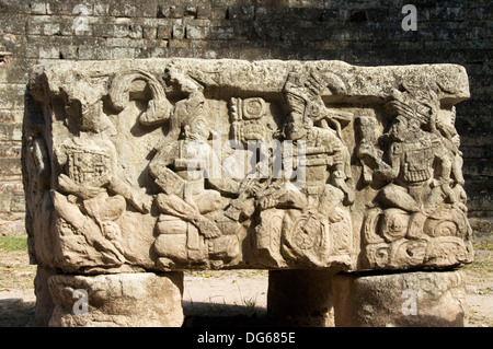 Altar Q, West Court, Copan Archaeological Park, Copan, UNESCO World ...