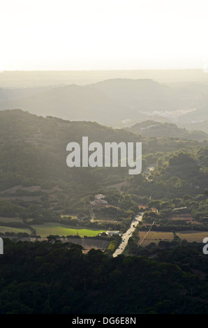 View at sunset from Mount Toro (Monte Toro), Menorca Stock Photo - Alamy
