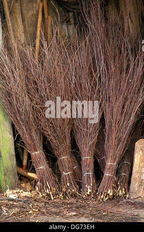Besom broom making Stock Photo - Alamy