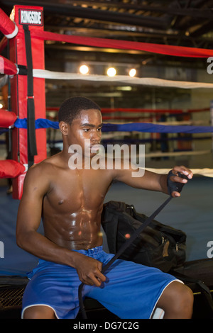 Detroit's Downtown Youth Boxing Gym Stock Photo - Alamy