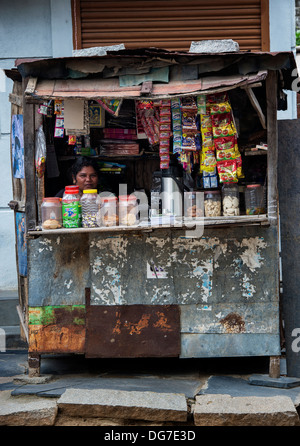 Rural Indian street shop / shack . Andhra Pradesh, India Stock Photo ...