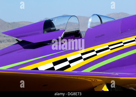 P-51 Mustang Air Racer "Voodoo" runs up the RPM's after a heat race at ...