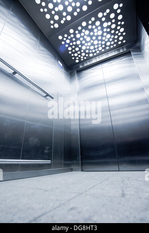 Elevator door metal, stainless steel texture background Stock Photo - Alamy