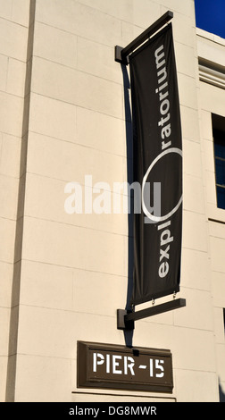 Exploratorium Museum sign at Pier 15 in San Francisco Stock Photo - Alamy