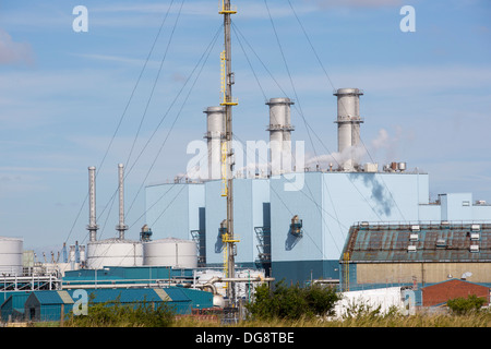 Heavy industry BP chemical works, Saltend, Hull, Yorkshire, England ...