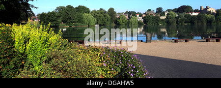 Diss Norfolk East Anglia summer view Alan Bloom formal English country ...