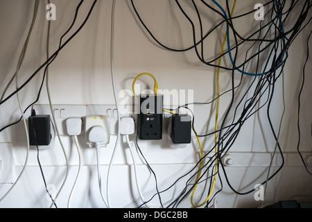 Messy Untidy Home Computer Workstation Stock Photo - Alamy