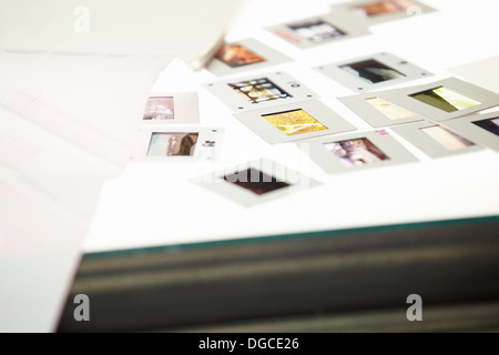Photographic slides on a lightbox Stock Photo - Alamy