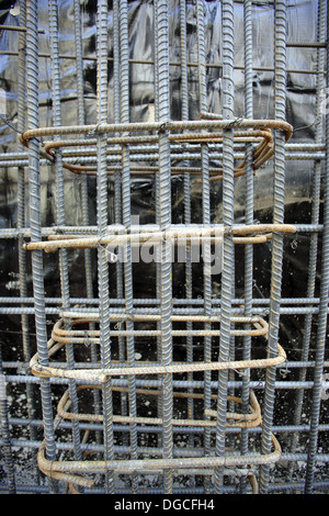 Rebar for column at construction site Stock Photo - Alamy
