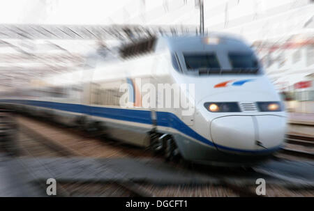 Euromed. High speed train. Spain Stock Photo - Alamy