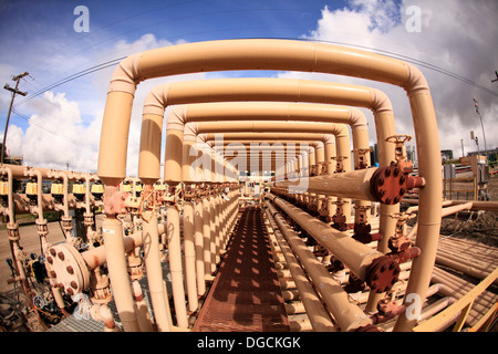 Fuel pipes in oil field, close up Stock Photo - Alamy