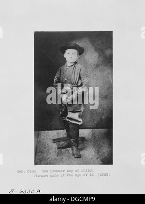 John Clem, a drummer boy of 12 years of age who shot a Rebel colonel ...