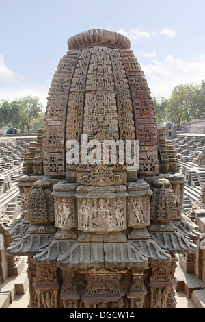 India, Gujarat, Modhera, Surya Kund step well, Sun Temple Stock Photo ...