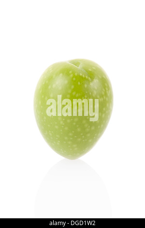 SINGLE GREEN OLIVE Stock Photo - Alamy