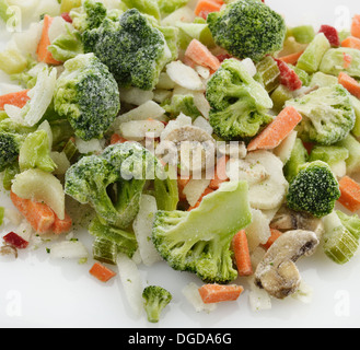Frozen vegetables mix Stock Photo - Alamy