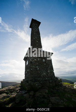 Rodneys Pillar on Breidden Hill, Welshpool, Powys Stock Photo - Alamy