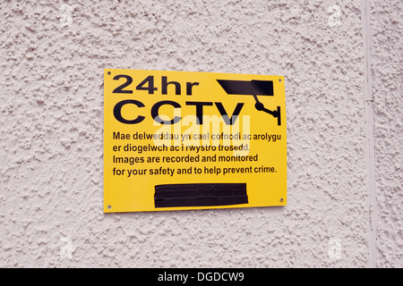 bilingual welsh english language CCTV and Alcohol Free zones signs ...