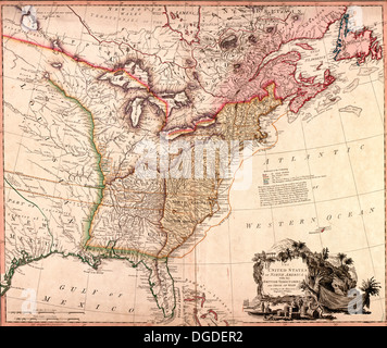 British map of the United States of North America, including British ...