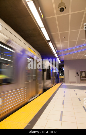 Underground station, Los Angeles Gold Line Train Stock Photo - Alamy